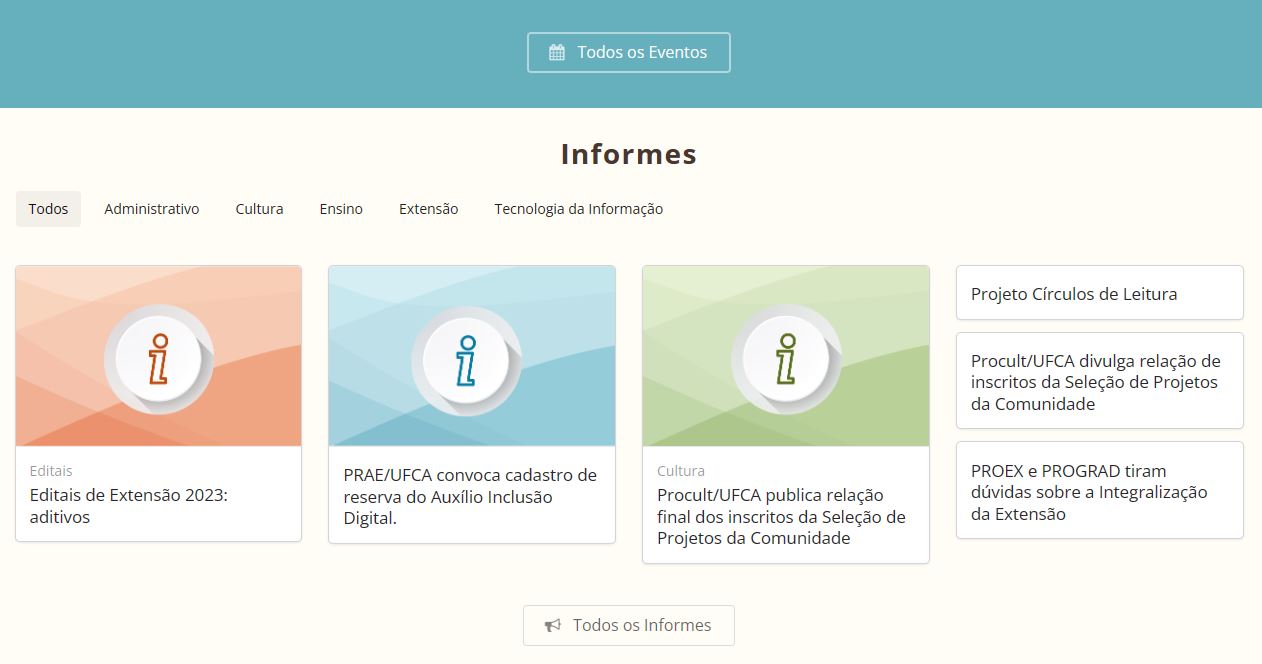 Informes | Treinamento Portal